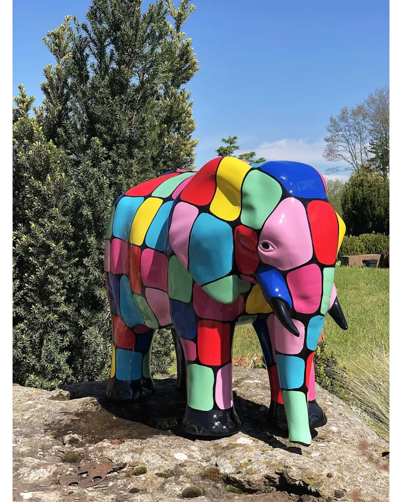multicolour elephant