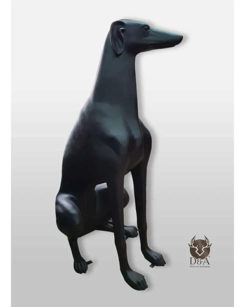 Statue Design of a giant resin Greyhound | Déco et Artisanat