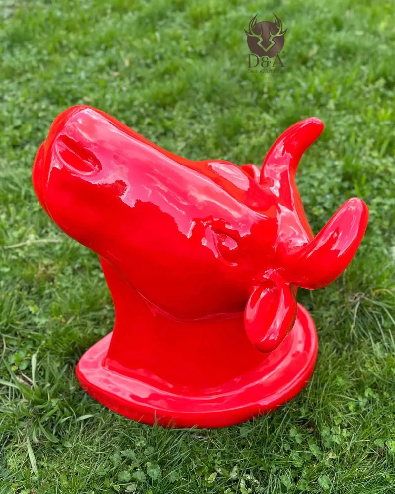 Resin Cow Head Decorative Trophy | Déco et Artisanat