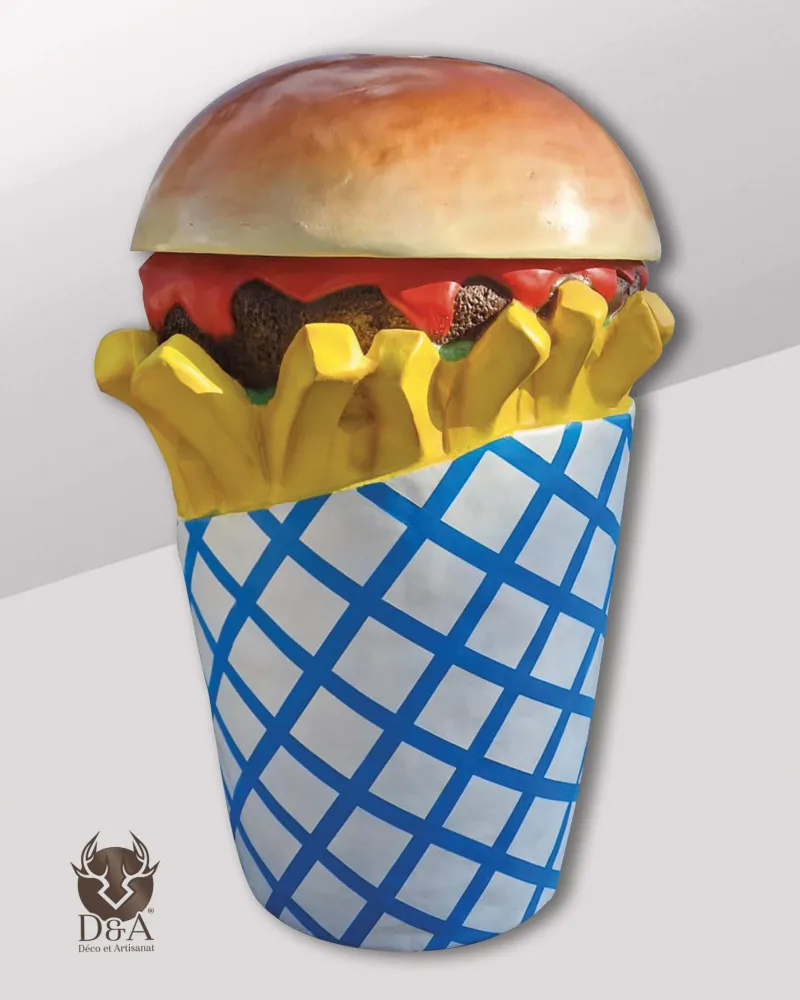 Cornet à frites poubelle - Friterie restaurateurs, marchands, baraques ...